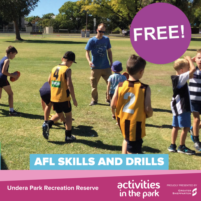 AFL Skills and Drills - Activities in the Park